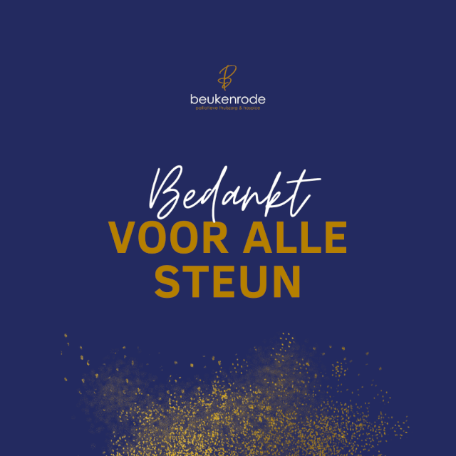 Bedankt voor jullie steun!
